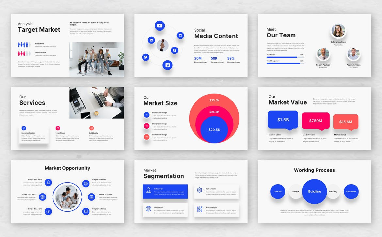 2119 简洁商务团队市场分析报告调研演示Keynote模板 Business Marketing Plan Keynote Template@GOOODME.COM _ 果觅网（gooodme）